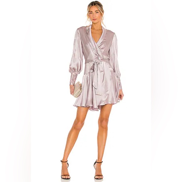 Zimmermann | Dresses | Zimmerman Lavender Silk Wrap Dress | Poshmark
